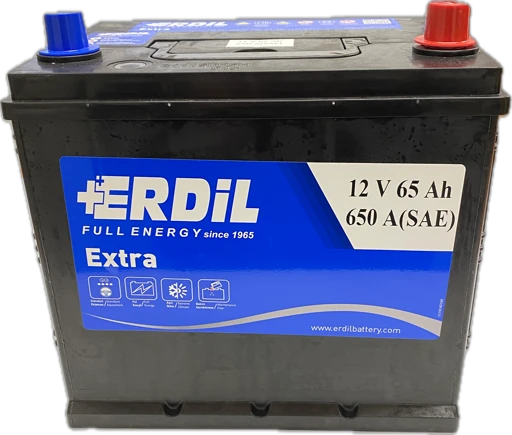 Аккумулятор ERDIL R+ 65Ah 650A Азия ⋆ Volt
